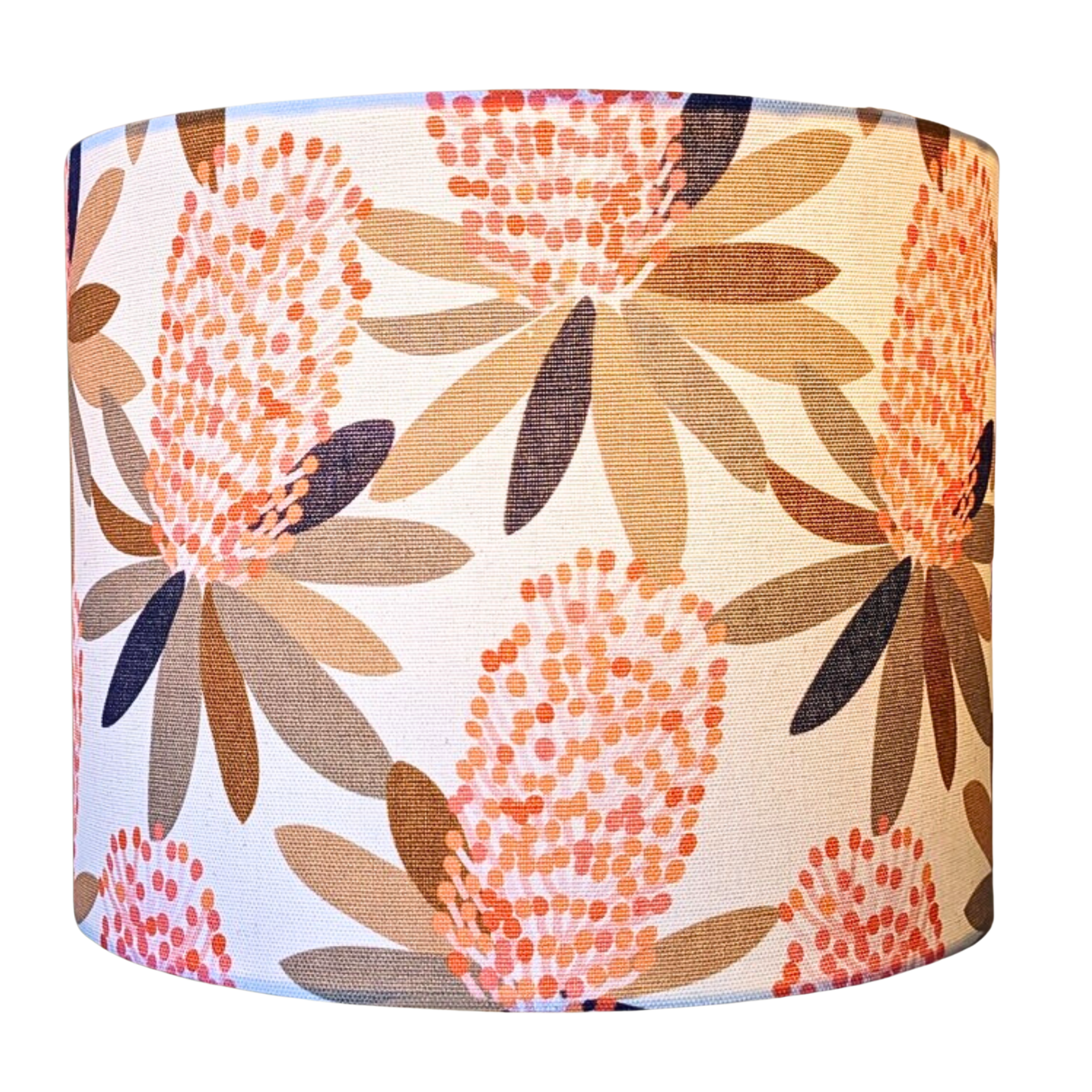 Coastal Banksia Lampshade – Artwork by Kirsten Katz – Emotive Collection
